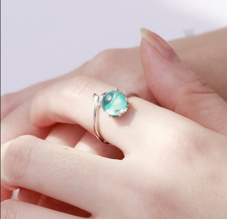 Silver Mermaid Color Shifting Ring – The Wistful Woods